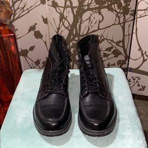 Carbon | Shoes | Black Lace Up Boots | Poshmark